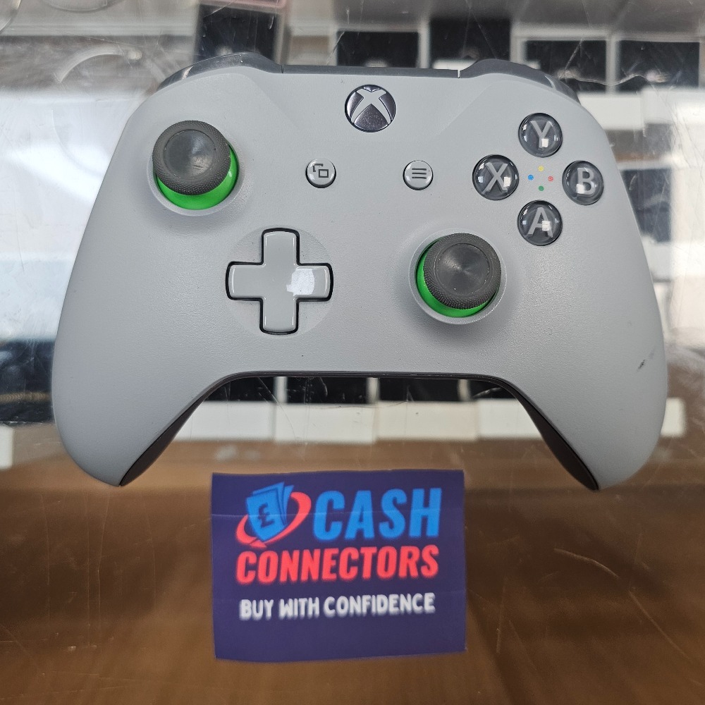 Pre-owned Official Xbox One Grey/Green Wireless Controller - Boxed ...